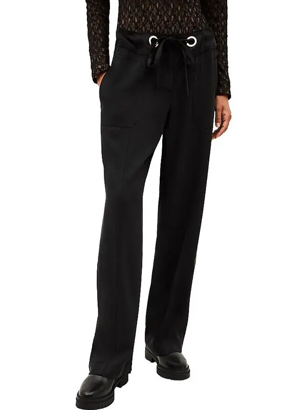 Ba&sh Pava Straight Leg Pants - Carbon