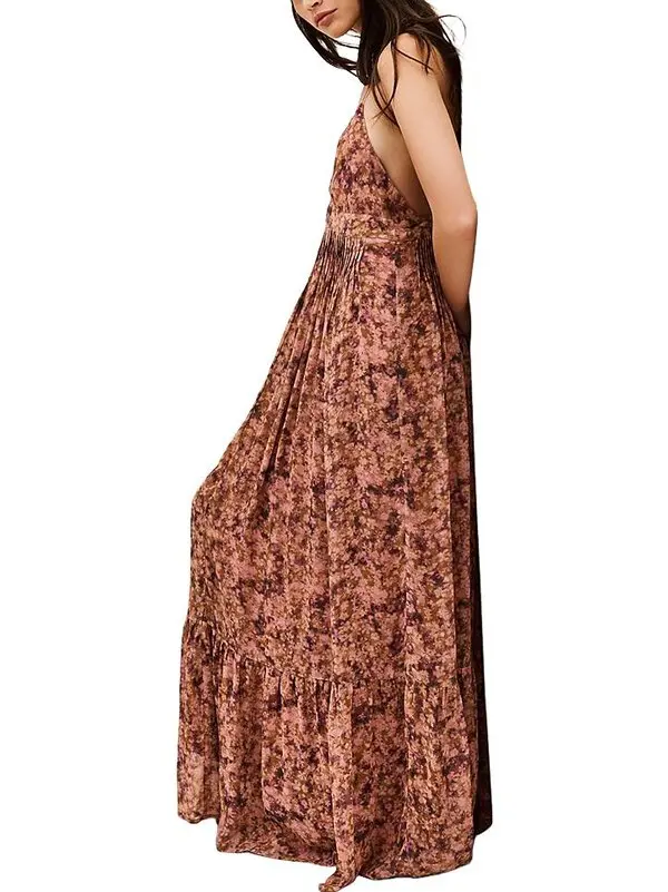 Ba&sh Agnes Printed Maxi Dress - Pink
