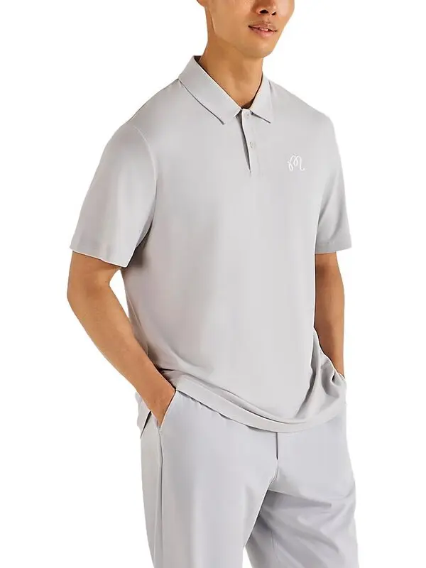 MALBON Relaxed Fit Fairway Polo - Micro Chip