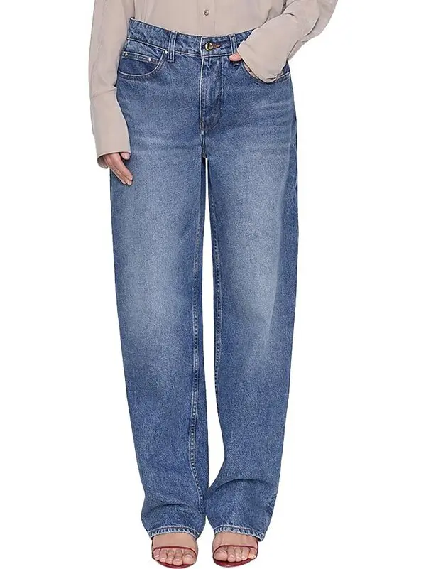 Ossou Drift Wide Leg Jeans - Cloud Wash