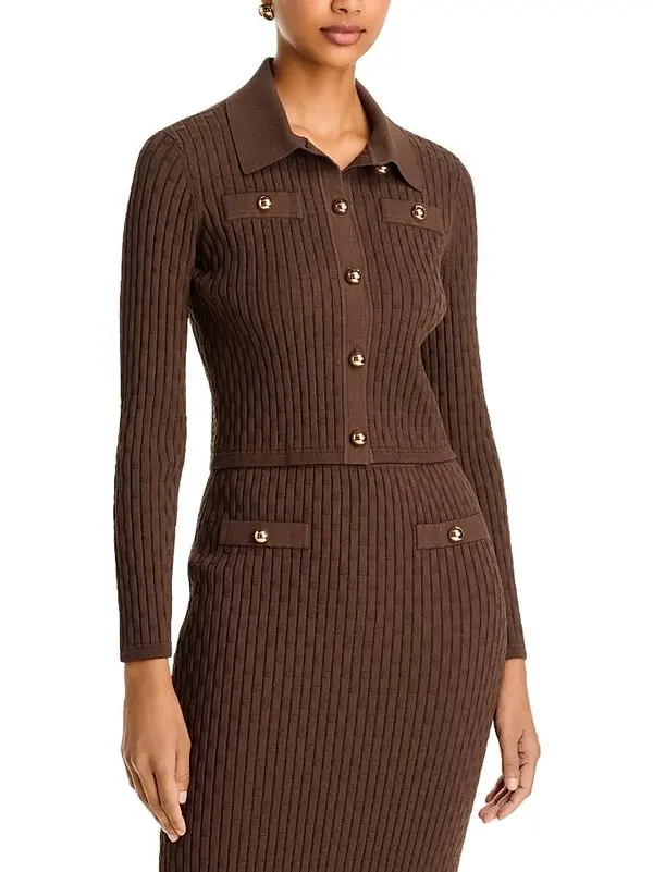 TOCCIN Posie Collared Jacket - Espresso