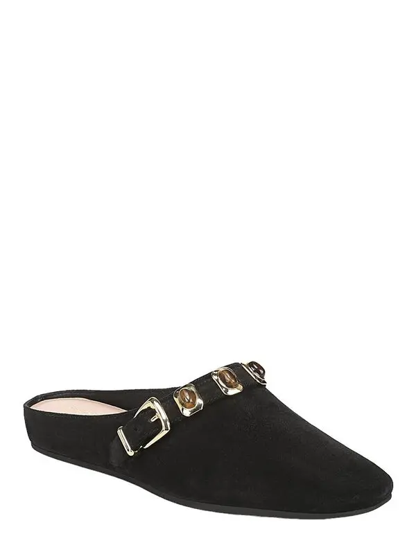 Veronica Beard Narcisa Embellished Mules - Black