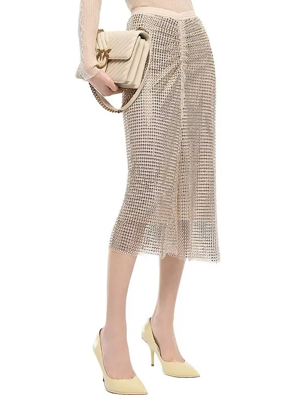 Pinko Berlina Square Crystal Skirt - H