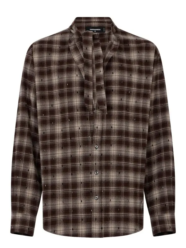 Dsquared2 Classic Check Tie Shirt - Fantasy