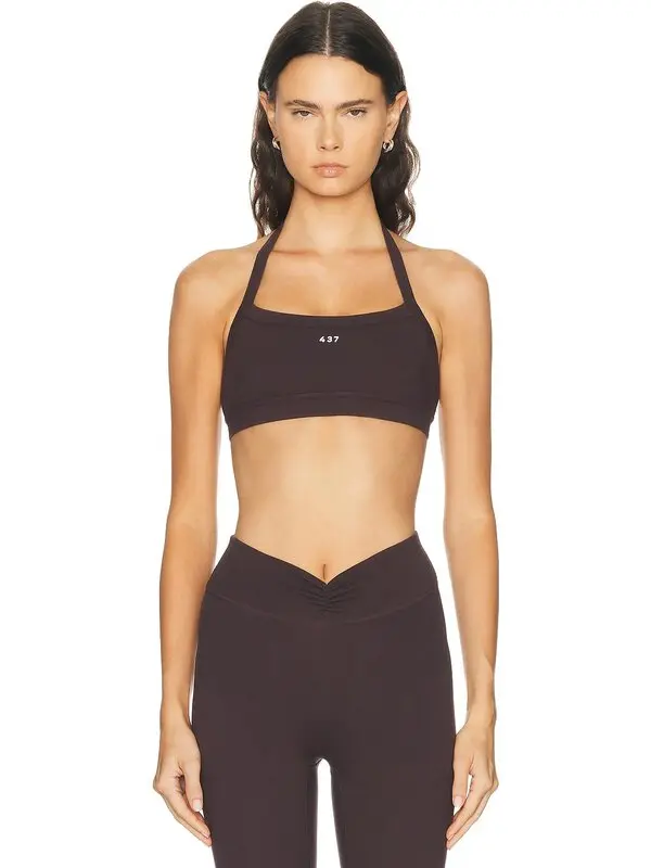437 The Halter Bra In Chocolate - Espresso
