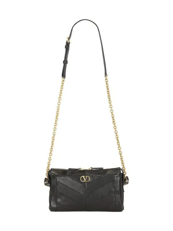 Valentino Garavani Panthea Small Shoulder Bag - Nero