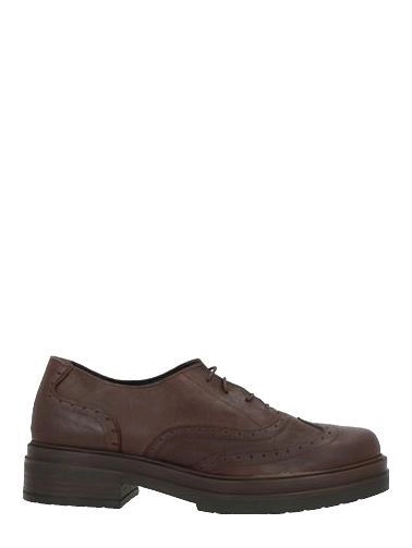 DIVINE FOLLIE Leather Lace-up Oxford Shoes - Brown