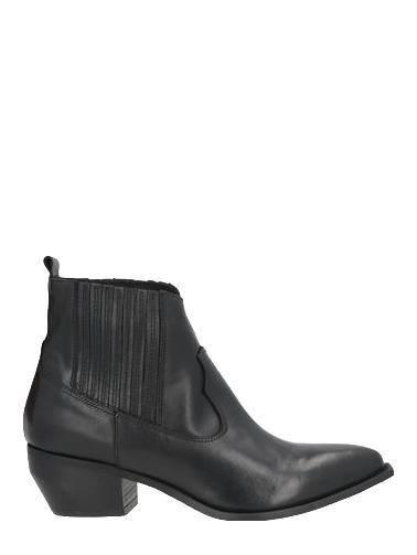 DINO DRAGHI Leather Ankle Boots - Black