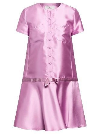 COMPAGNIA ITALIANA Polyester Mini Dress With Appliqués - Pink