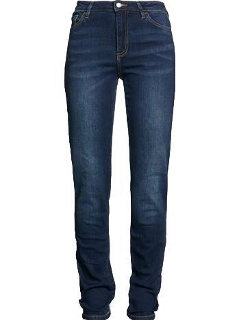 Armani Exchange Straight-leg Jeans In Cotton And Elastane - Blue