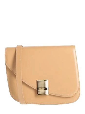 FERRAGAMO Leather Cross Body Bag - Beige