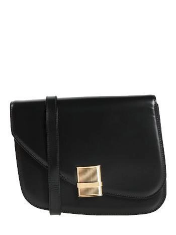 FERRAGAMO Leather Crossbody Bag - Black