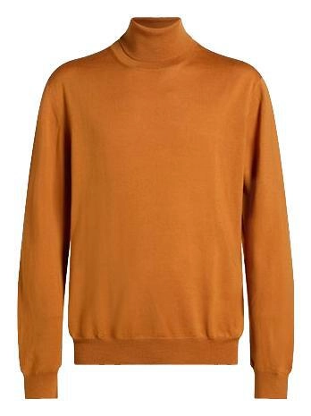 GRAN SASSO Virgin Wool Turtleneck - Mandarin