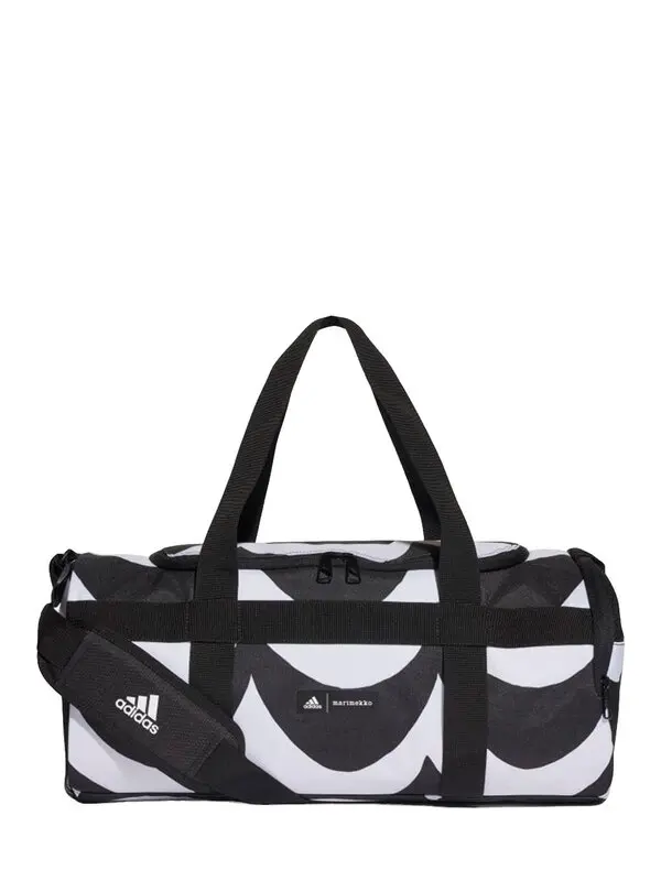 Adidas Small Duffel Bag With Marimekko Laine Allover Print - White/black