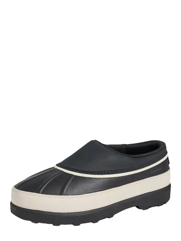 Sorel Ambler Water Resistant Leather Clogs - Black/bleached Ceramic
