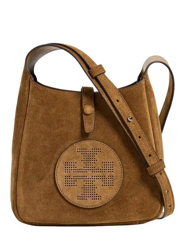 Tory Burch Miller Suede Swing Bag - Toffee