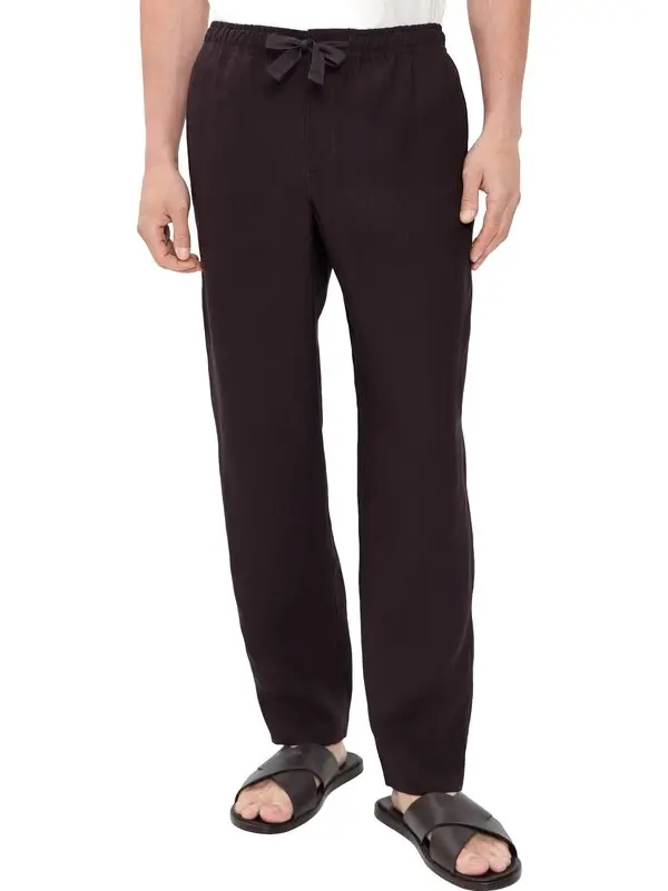 Orlebar Brown Alex Linen Trousers - Espresso