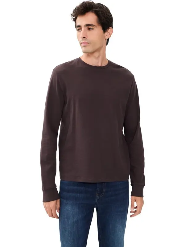 FRAME Duo Fold Tee - Deep Brown