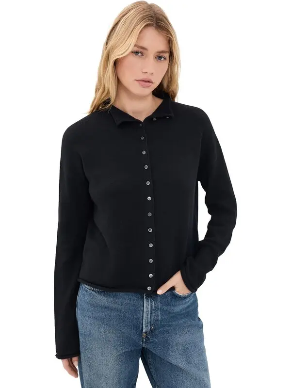 ALEX MILL Taylor Cardigan - Black