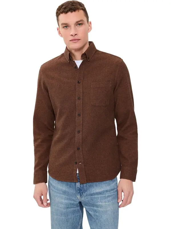 Taylor Stitch The Jack Twist Waffle Button Down - Timber