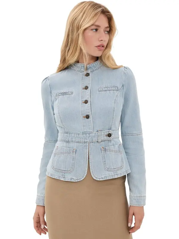 Lioness Brooklyn Denim Jacket - Light Denim