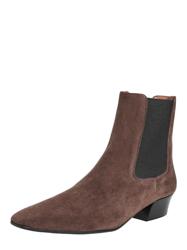 ATP ATELIER Nemoli Suede Chelsea Boots - Walnut