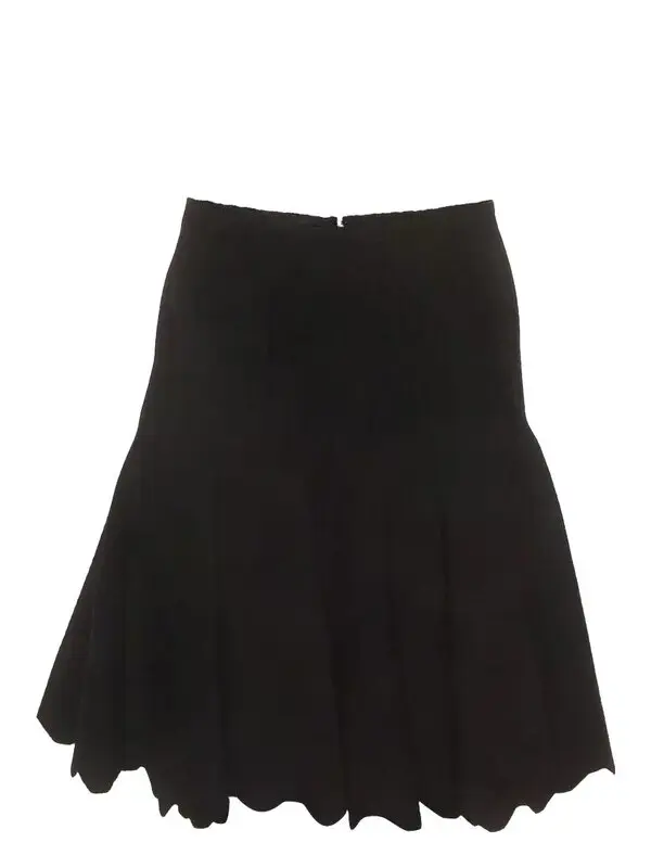 Alaïa Textured Knit Mini Skirt - Black