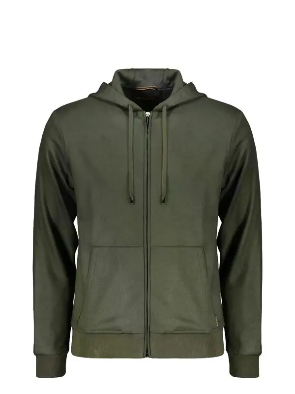 MOORER Matthew Zip-up Hoodie - Green