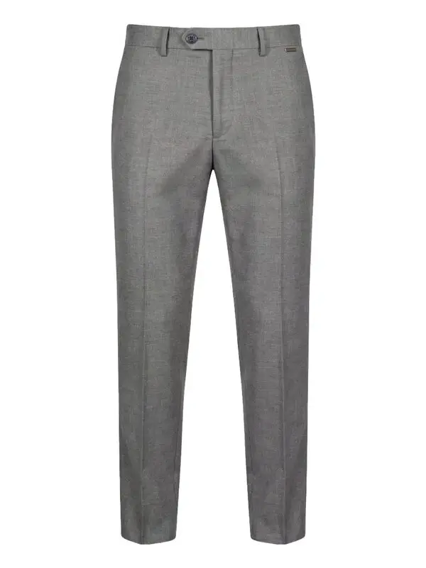 MOORER Aviano Straight-leg Tailored Trousers - Grey