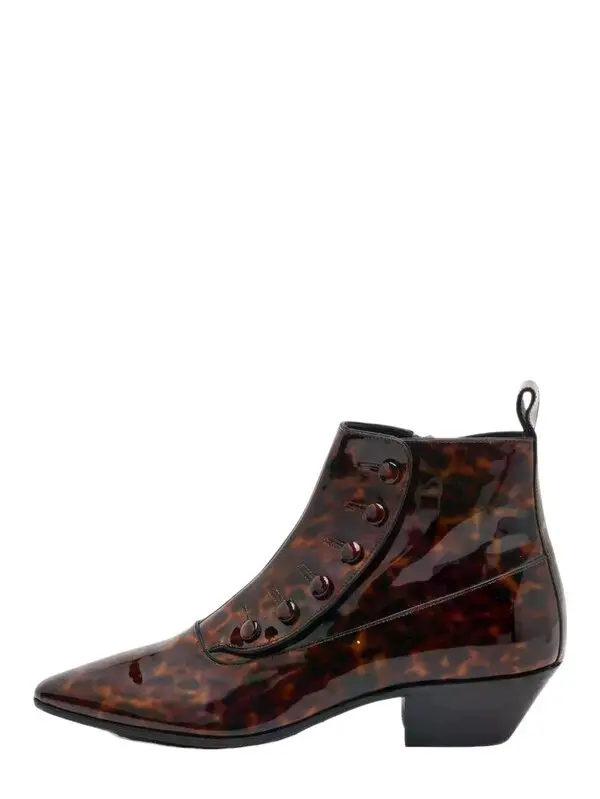 Saint Laurent Dylan Ankle Boots - Brown