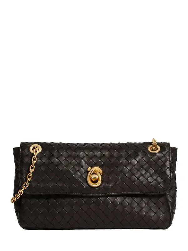 Bottega Veneta Leather Madison Shoulder Bag - Brown