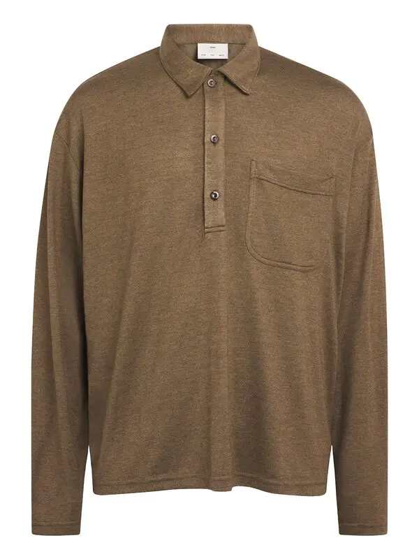 SONG FOR THE MUTE Polo Sweater - Beige