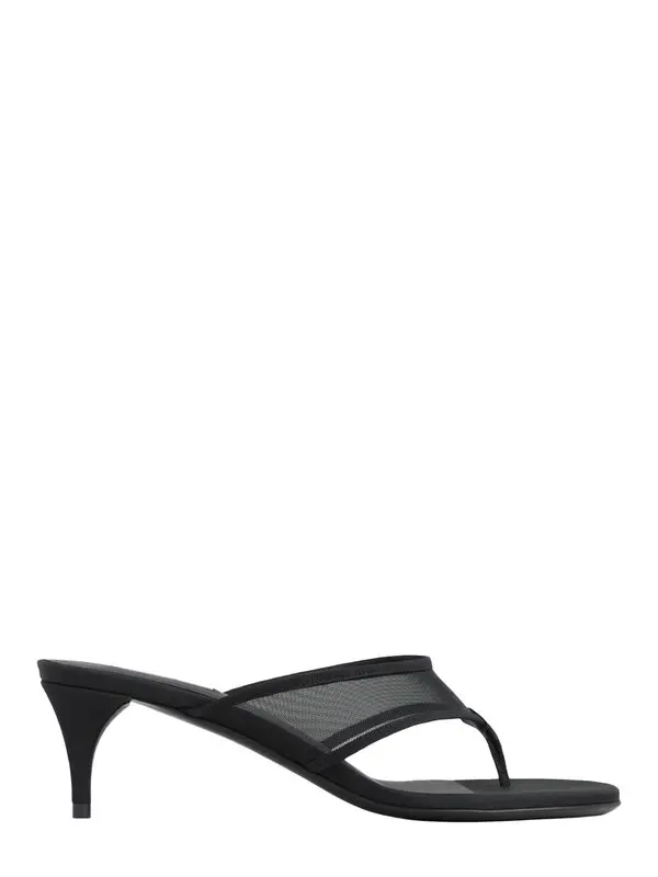 Alaïa Mesh Thong Mules 55 - Black