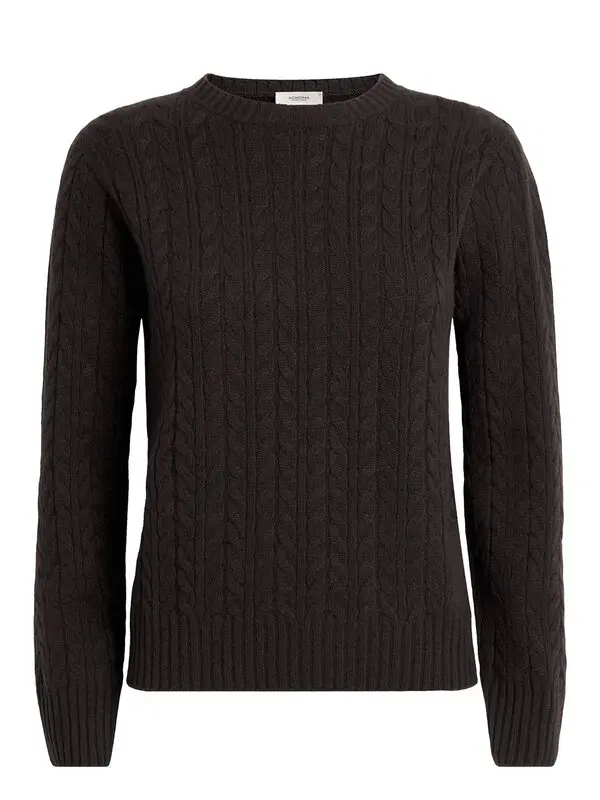 Agnona Cashmere Lipstick Sweater - Brown