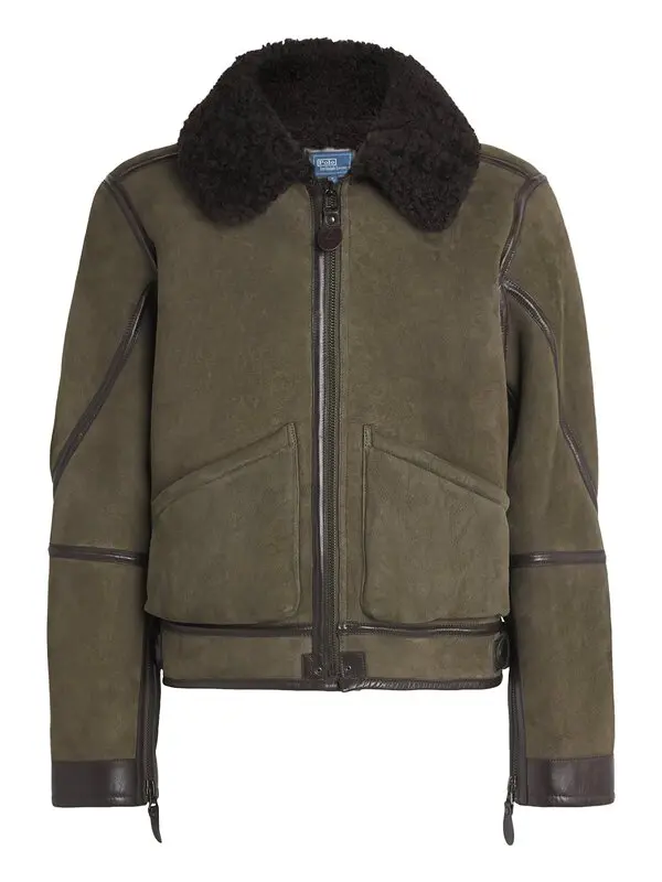 Polo Ralph Lauren Shearling Flight Jacket - Green