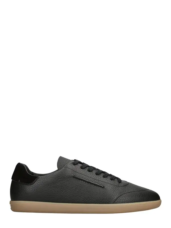Zegna Leather 232 Sneakers - Black