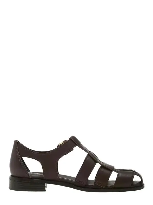 Clarks Hana Sun Cage-style Sandals With Gold-tone Hardware - Brown
