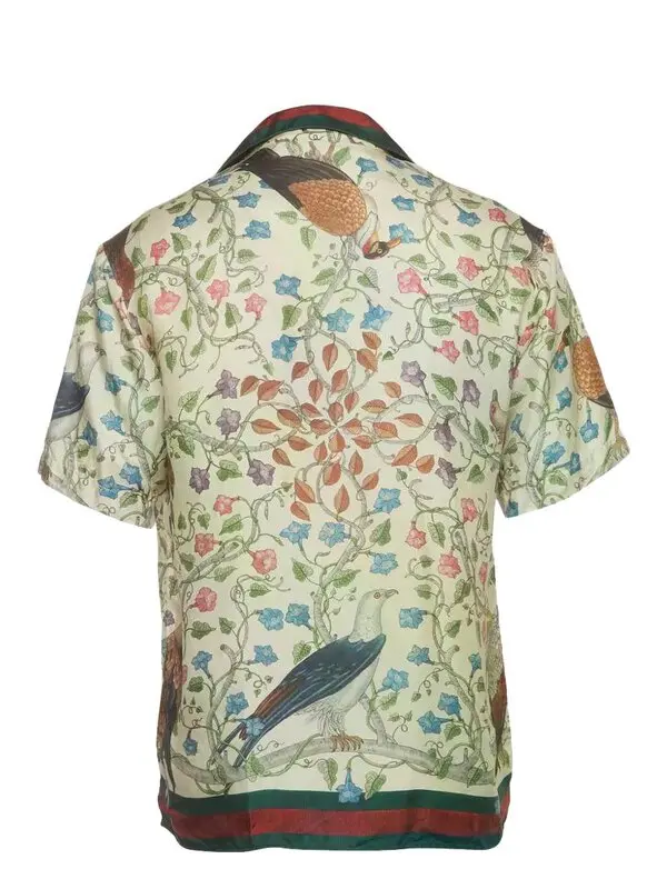Gucci Birds Of Prey Print Shirt - Neutrals