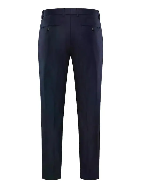 MOORER Aviano Elasticated-waist Chino Trousers - Blue