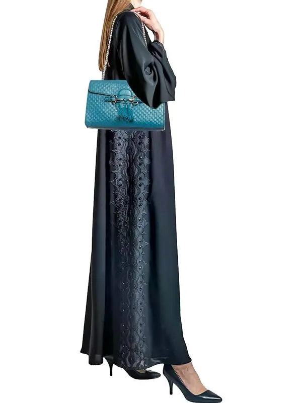 Gucci Medium Emily Tassel Shoulder Bag - Blue