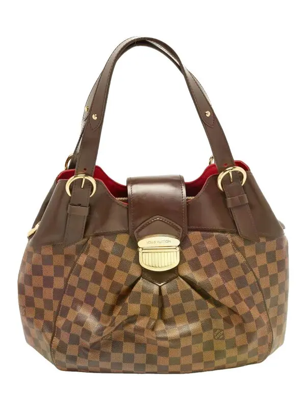 LOUIS VUITTON Damier Ebene Sistina Shoulder Bag - Brown