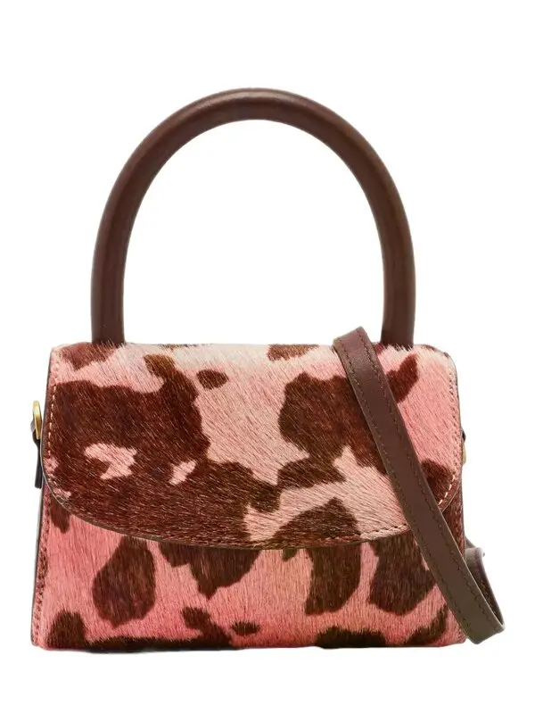By Far Cow-print Calf Hair Handbag - Pink