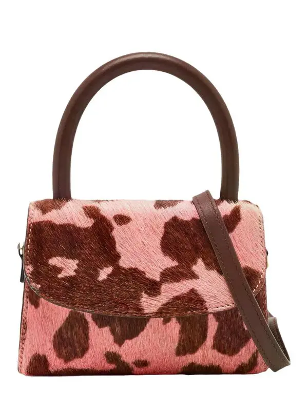 By Far Cow-print Calf Hair Handbag - Pink