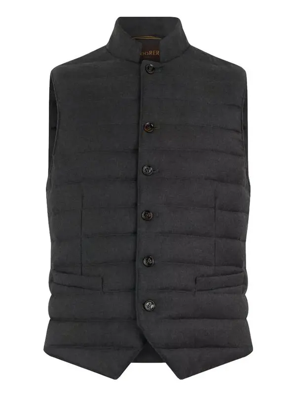 MOORER Sidney Padded Vest - Grey