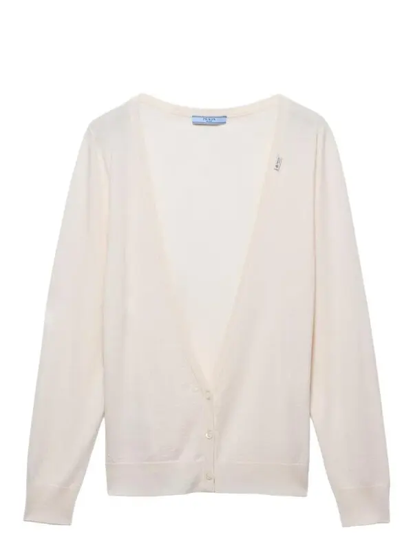 Prada Cashmere Cardigan - White
