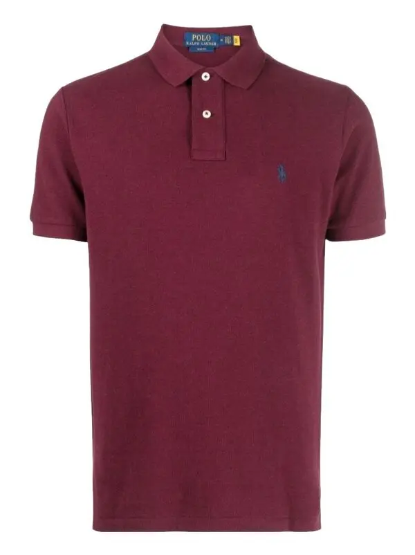 Ralph Lauren Polo Logo Embroidered Short-sleeved Polo Shirt - Red