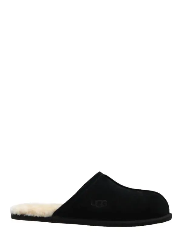 UGG Scuff Logo Embossed Slippers - Black