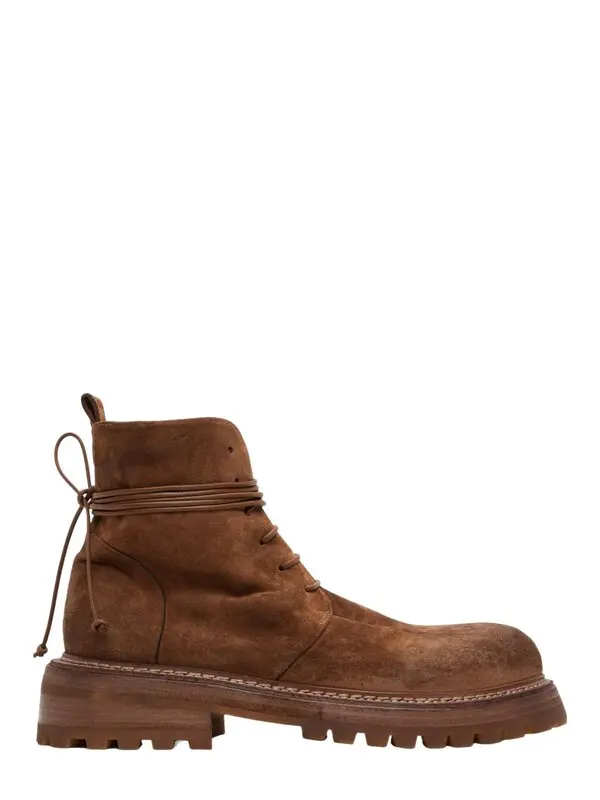 Marsèll Carrucola Combat Ankle Boots - Brown
