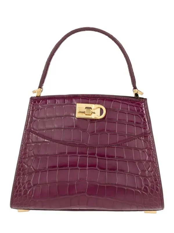 FERRAGAMO New Studio Box Bag - Violet