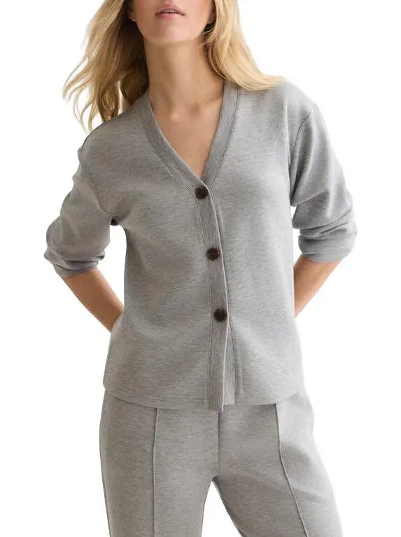 Scotch & Soda Modal Blend Cardigan - Grey Melange